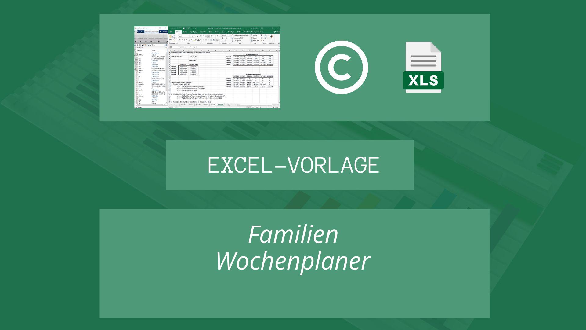 Familien Wochenplaner Excel